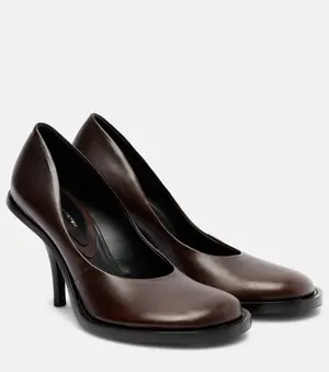 Dries Van Noten Leather Pumps - Brown