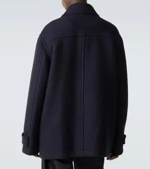 Dries Van Noten Wool And Cotton Buttoned Coat
