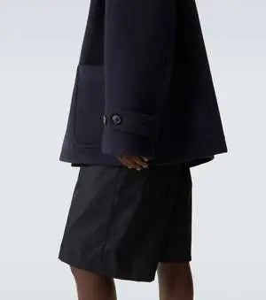 Dries Van Noten Wool And Cotton Buttoned Coat