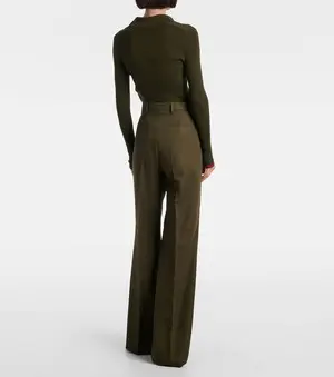 Gucci Wide-leg Wool And Mohair Trousers