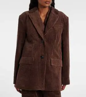 GANNI Cotton Corduroy Blazer