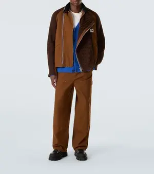 Sacai X Carhartt Wool-blend Jacket