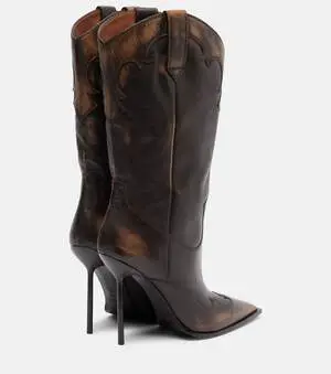 Paris Texas Lidia 105 Leather Mid-calf Boots