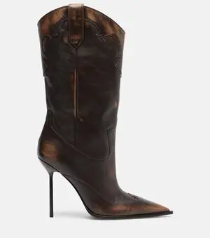 Paris Texas Lidia 105 Leather Mid-calf Boots