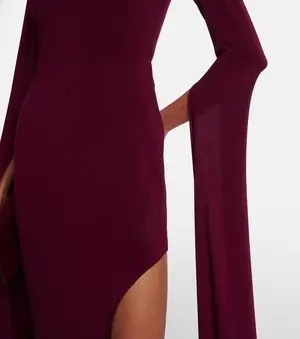 Norma Kamali Side-slit Gown