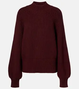 Varley Martina Ribbed-knit Sweater - Brown