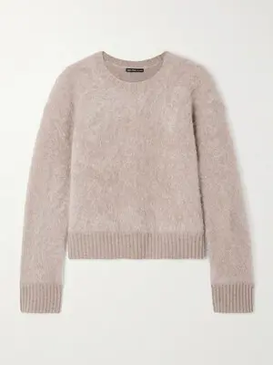 JAMES PERSE Halo Brushed-cashmere Sweater