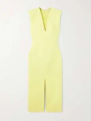 Givenchy Wool-blend Midi Dress - Bright Yellow