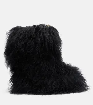 Bogner Les Arcs Shearling Snow Boots - Black