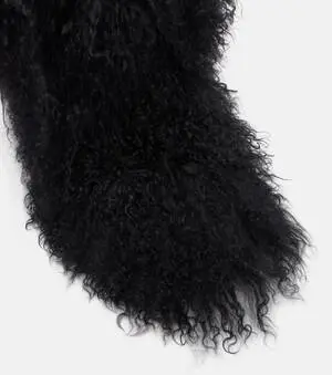 Bogner Les Arcs Shearling Snow Boots - Black