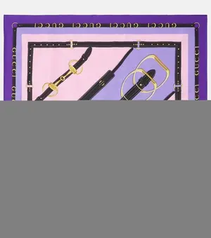 Gucci Gucci GG Silk Scarf Multicoloured