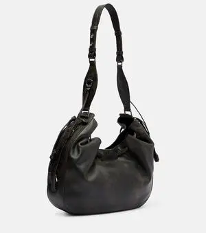 Isabel Marant Étoile Bolton Medium Leather Shoulder Bag - Brown
