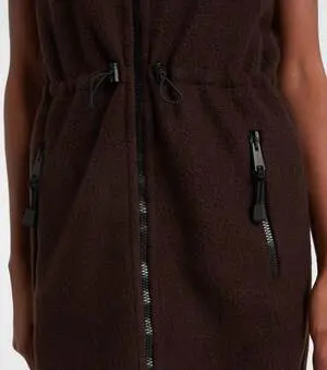 Miu Miu Logo Fleece Minidress