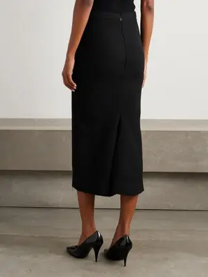 Givenchy Wool-blend Crepe Midi Skirt