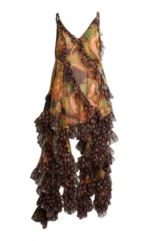Etro Silk Midi Dress - Multi