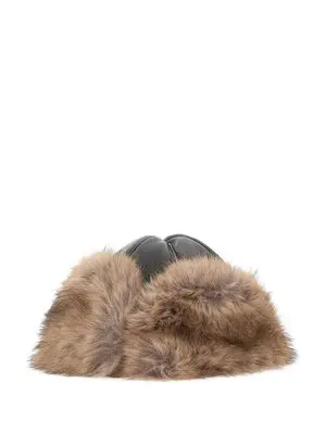 STAND STUDIO Sable Faux Fur Trapper Hat - Beige