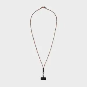 Paul Smith Signature Stripe Leather Detachable Phone Strap - Multicolour