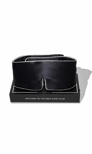 DROWSY Pipe Dreams Silk Sleep Mask - Black Jade