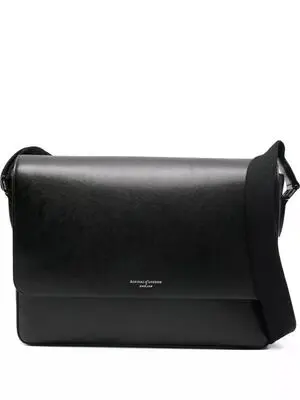 ASPINAL OF LONDON Postman Messenger Bag - Black