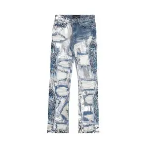 WHO DECIDES WAR All Over Embroidery Jeans