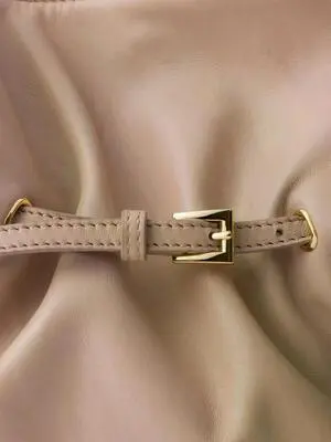 Prada Small Dada Leather Shoulder Bag - Pink