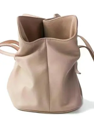 Prada Small Dada Leather Shoulder Bag - Pink