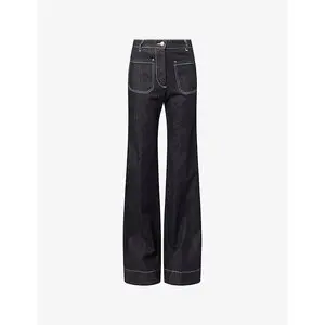 Contrast Stitching Jeans For Women