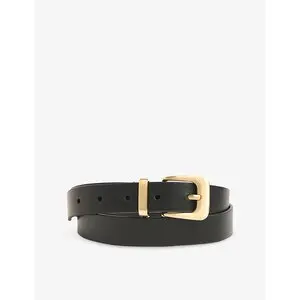 Whistles Metal-keeper Leather Belt - Black