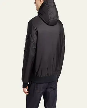 Moncler Poiliot Hooded Nylon Down Jacket - Medium Grey