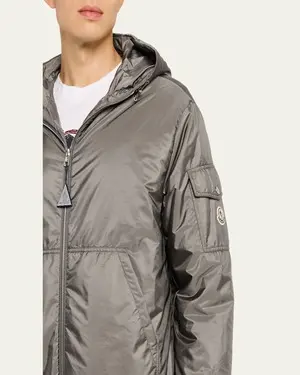 Moncler Poiliot Hooded Nylon Down Jacket - Medium Grey