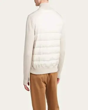 Moncler Padded Back Wool Cardigan