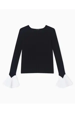 Emporio Armani Half Fisherman's Rib Knit Jumper