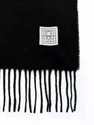 TOTEME Fringed Scarf - Black