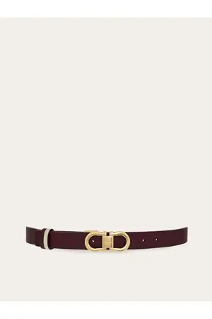FERRAGAMO Reversible And Adjustable Gancini Belt - Gold