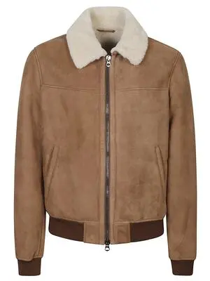STEWART Stewart SEAN-VELVET Leather Jacket - Brown