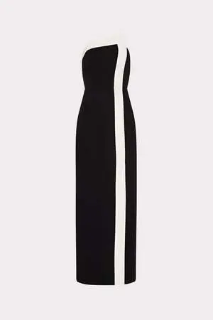 MILLY Garcelle Strapless Maxi Dress