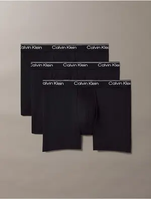 Calvin Klein Microfiber Stretch 3-pack Boxer Brief - Black