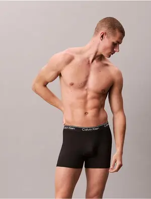 Calvin Klein Microfiber Stretch 3-pack Boxer Brief - Black