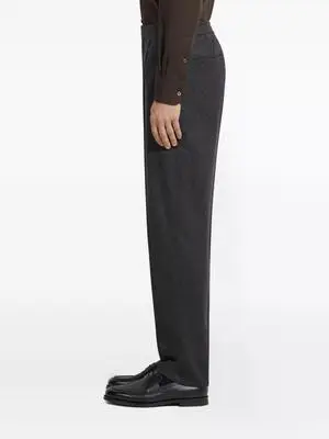 Zegna Wool-blend Tapered Trousers