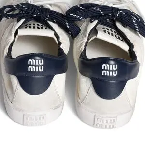 Miu Miu Deco Leather Sneakers