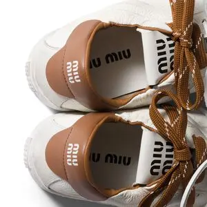 Miu Miu Deco Leather Sneakers