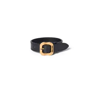Miu Miu Leather Bracelet - Black