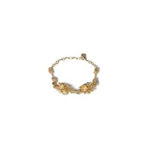 Miu Miu Metal Bracelet With Crystals