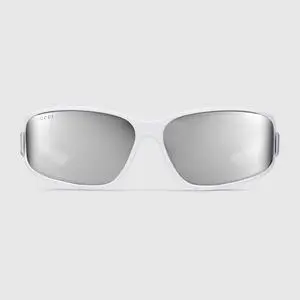 Gucci Rectangular Frame Sunglasses - White