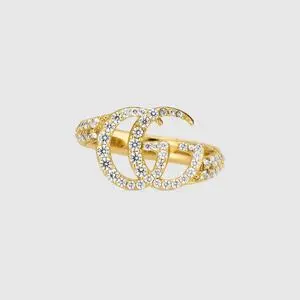 Gucci Gg Marmont Crystal Ring - Crystals