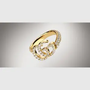 Gucci Gg Marmont Crystal Ring - Crystals
