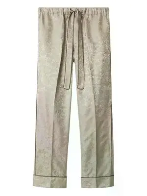 Burberry Jacquard Pajama Pants - Neutrals