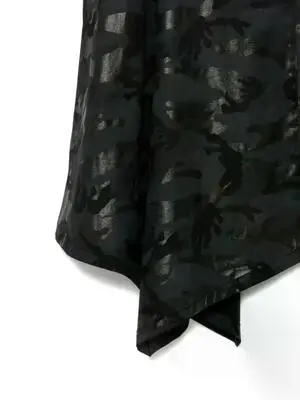 JUUN.J Asymmetric Camouflage Skirt