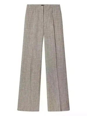 Paul Smith Plaid Wide Leg Trousers