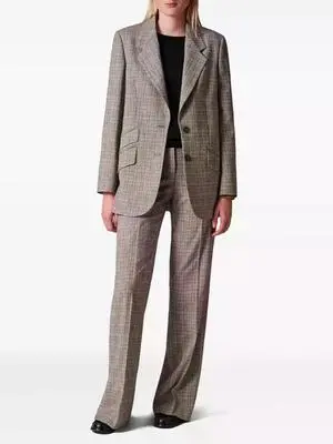 Paul Smith Plaid Wide Leg Trousers